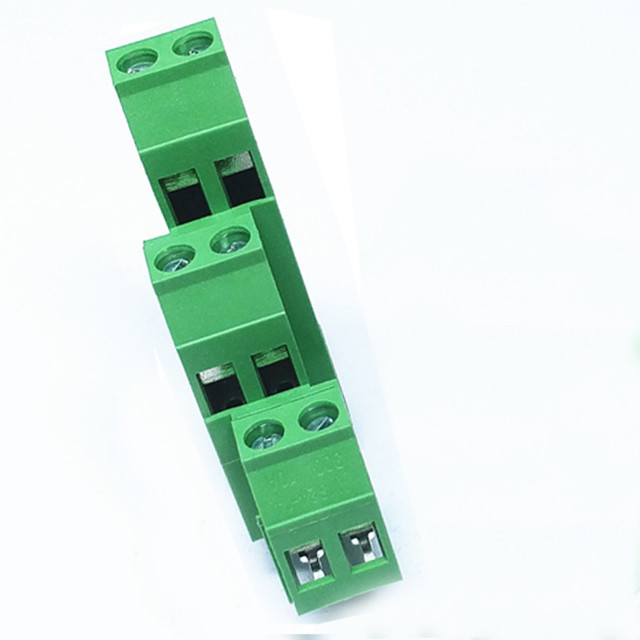 three rows PCB screw terminal blocks 5.00/5.08mm ptch through hole dip ...
