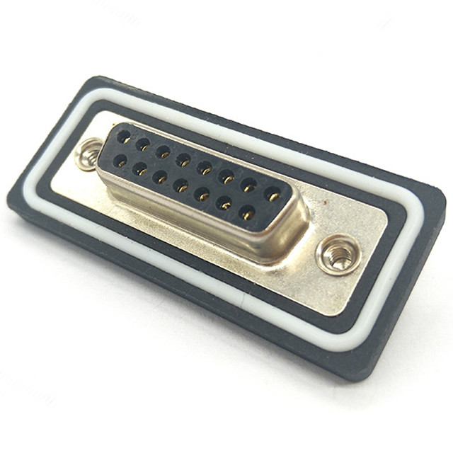 ip67 waterproof db15 15pin connector D-Sub Receptacle, Female Sockets ...
