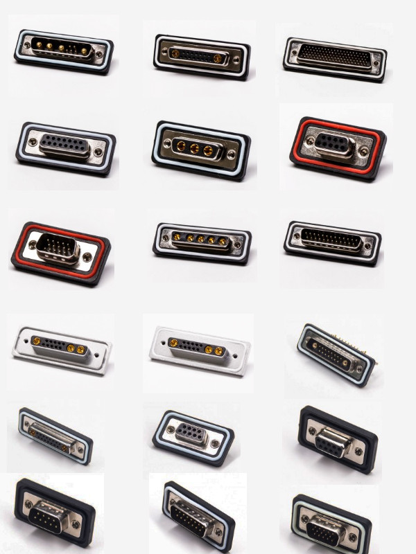 2v2 power D-SUB combo connector plug male pin solder forcable assembly